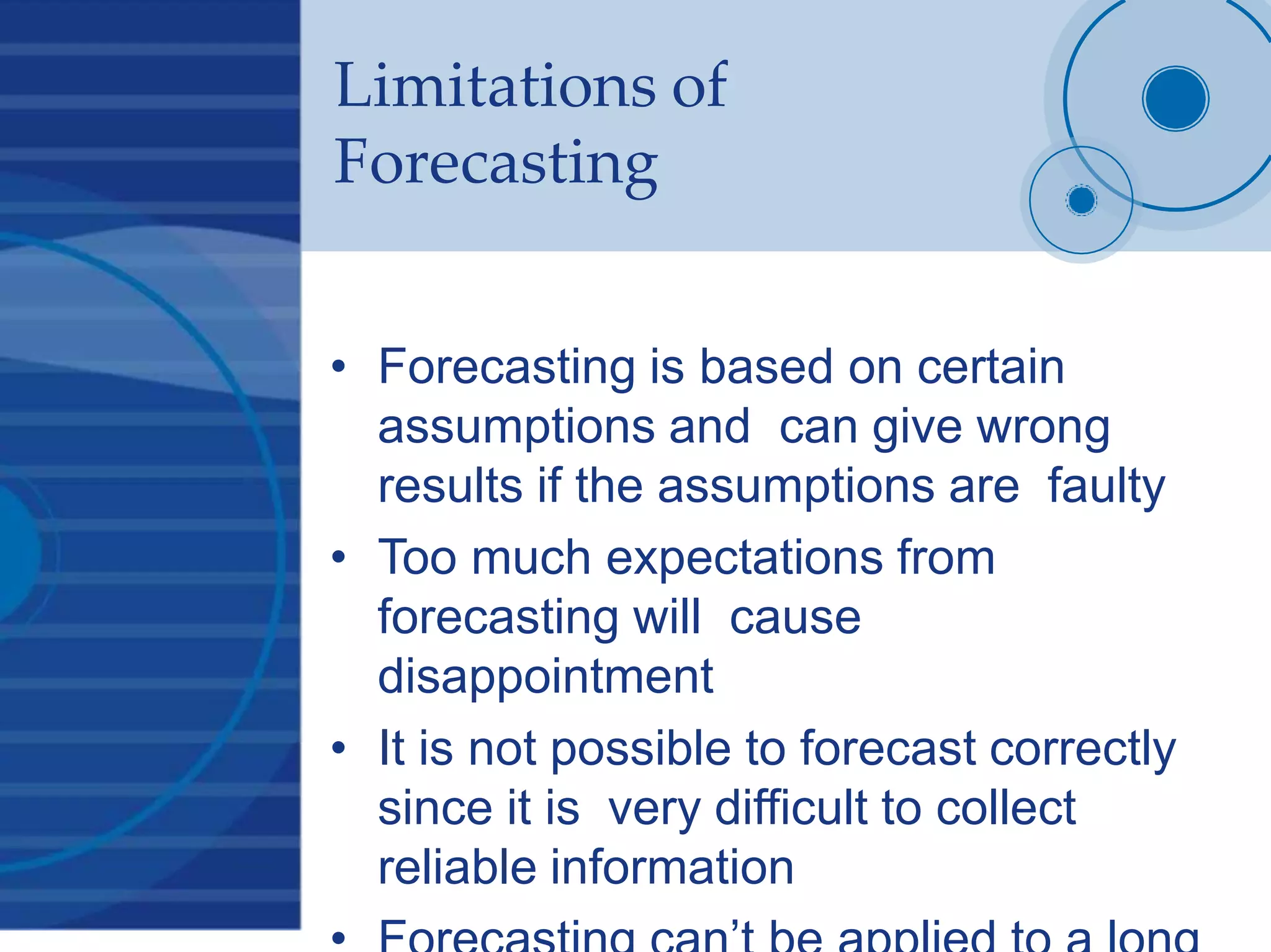 Forecasting in Management- Methods,features,advantages,importance and process | PPTX | Business ...