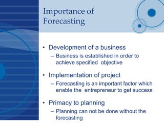 Forecasting in Management- Methods,features,advantages,importance and ...