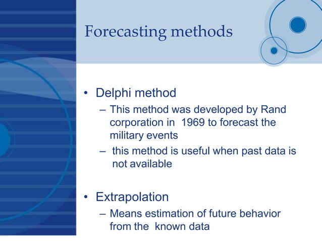 Forecasting in Management- Methods,features,advantages,importance and process | PPTX | Business ...