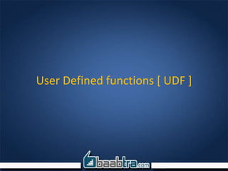 Chapter 4 functions, views, indexing | PPTX