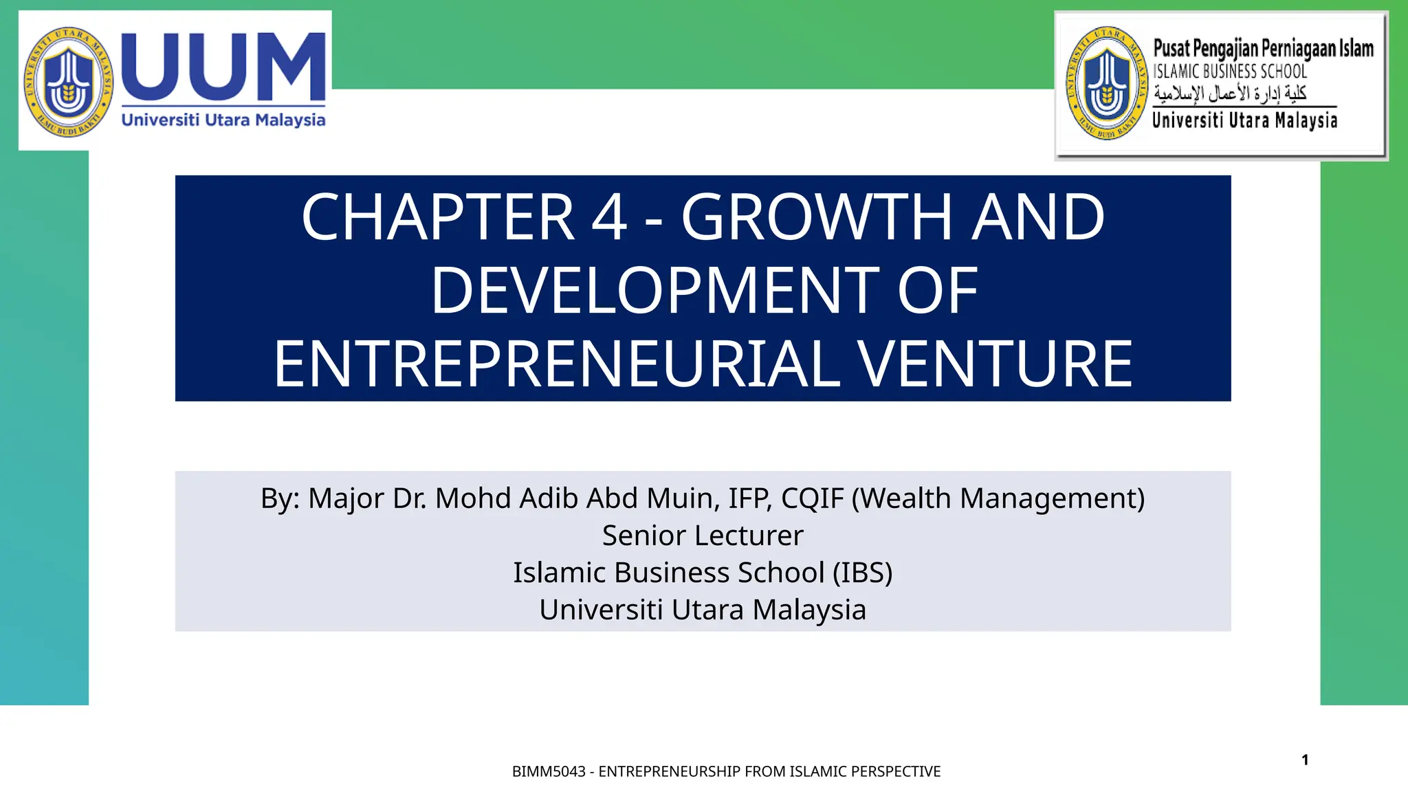 CHAPTER 4 - GROWTH AND DEVELOPMENT OF ENTREPRENEURIAL VENTURE.pptx