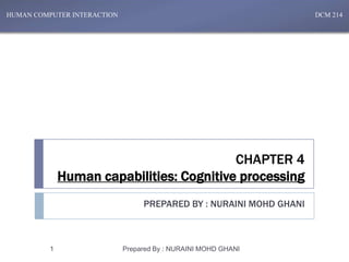 Chapter 4 - Human Capabilities : Conceptual Models | PPTX