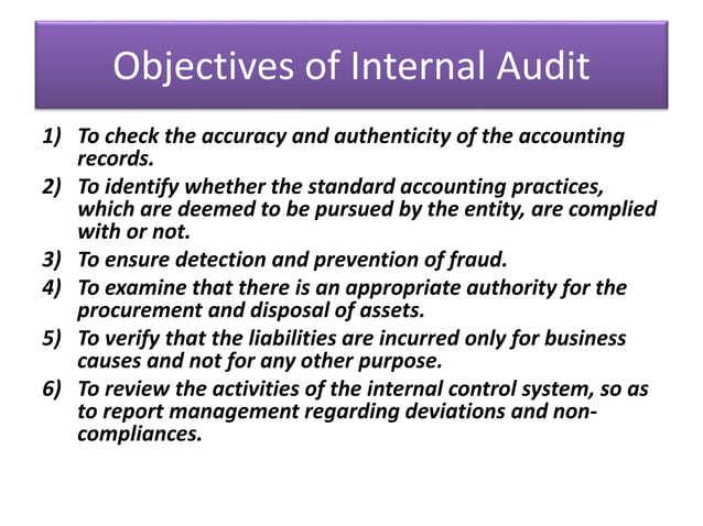 Chapter 4-Internal Control, Internal Check and Internal Audit.pptx | Business Accounting ...