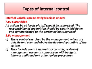 Chapter 4-Internal Control, Internal Check and Internal Audit.pptx ...