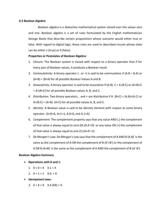 Chapter 4 logic design | PDF