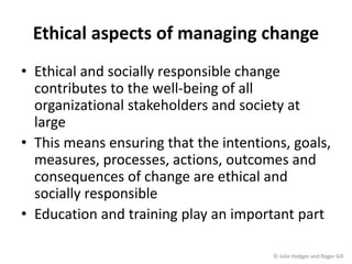 Chapter 4 managing change - power point slides | PPTX