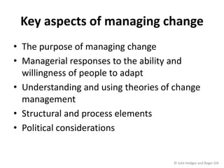 Chapter 4 managing change - power point slides | PPTX