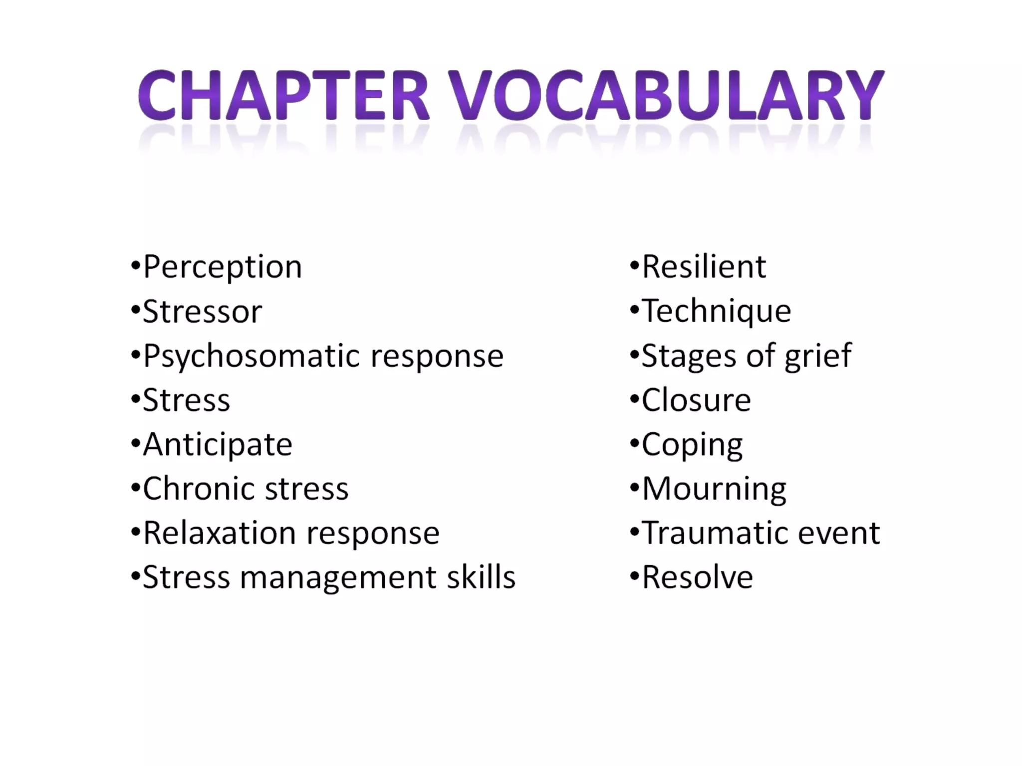 Chapter 4 managing stress and coping with loss | PPT