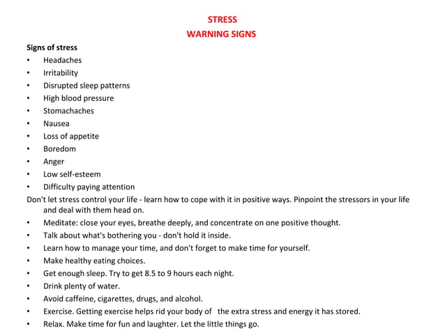 Chapter 4 managing stress and coping with loss | PPT