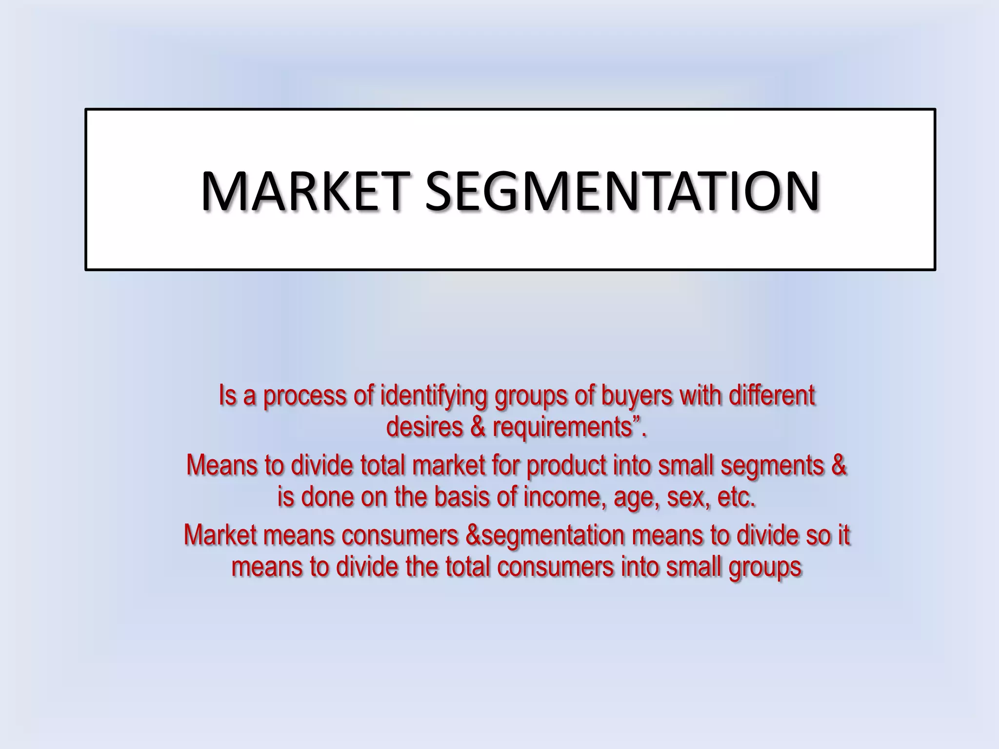 Chapter 4. market segmentation | PPTX