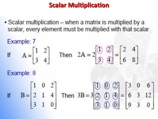 Chapter 4 matrix | PPT