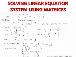 Chapter 4 matrix | PPT