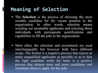 Chapter 4- Meaning and Methods of Selection.pptx