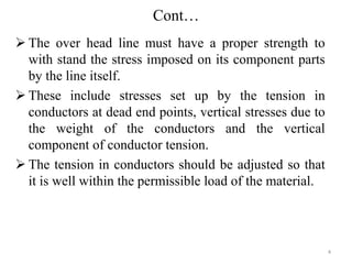 Chapter 4 mechanical design of transmission lines | PPT