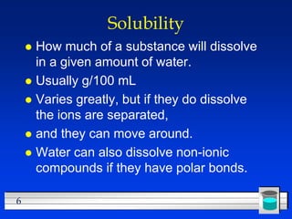Chapter 4 molarity | PPTX | Chemistry | Science