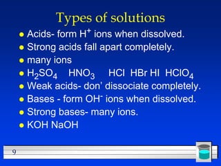 Chapter 4 molarity | PPTX | Chemistry | Science