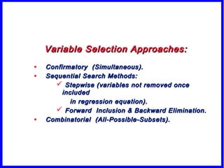 Chapter 4 - multiple regression | PPT