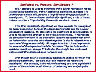 Chapter 4 - multiple regression | PPT