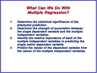 Chapter 4 - multiple regression | PPT