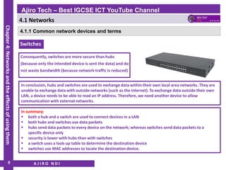 IGCSE ICT (0417/0983) - Networks and the effects of using them - Ajiro ...