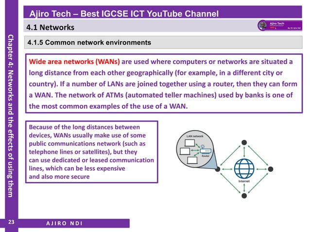 IGCSE ICT (0417/0983) - Networks and the effects of using them - Ajiro Tech | PDF | Computer ...