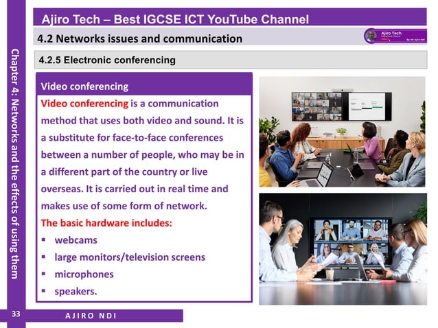 IGCSE ICT (0417/0983) - Networks and the effects of using them - Ajiro Tech | PDF | Computer ...