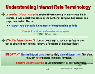 Chapter 4 nominal & effective interest rates | PPT