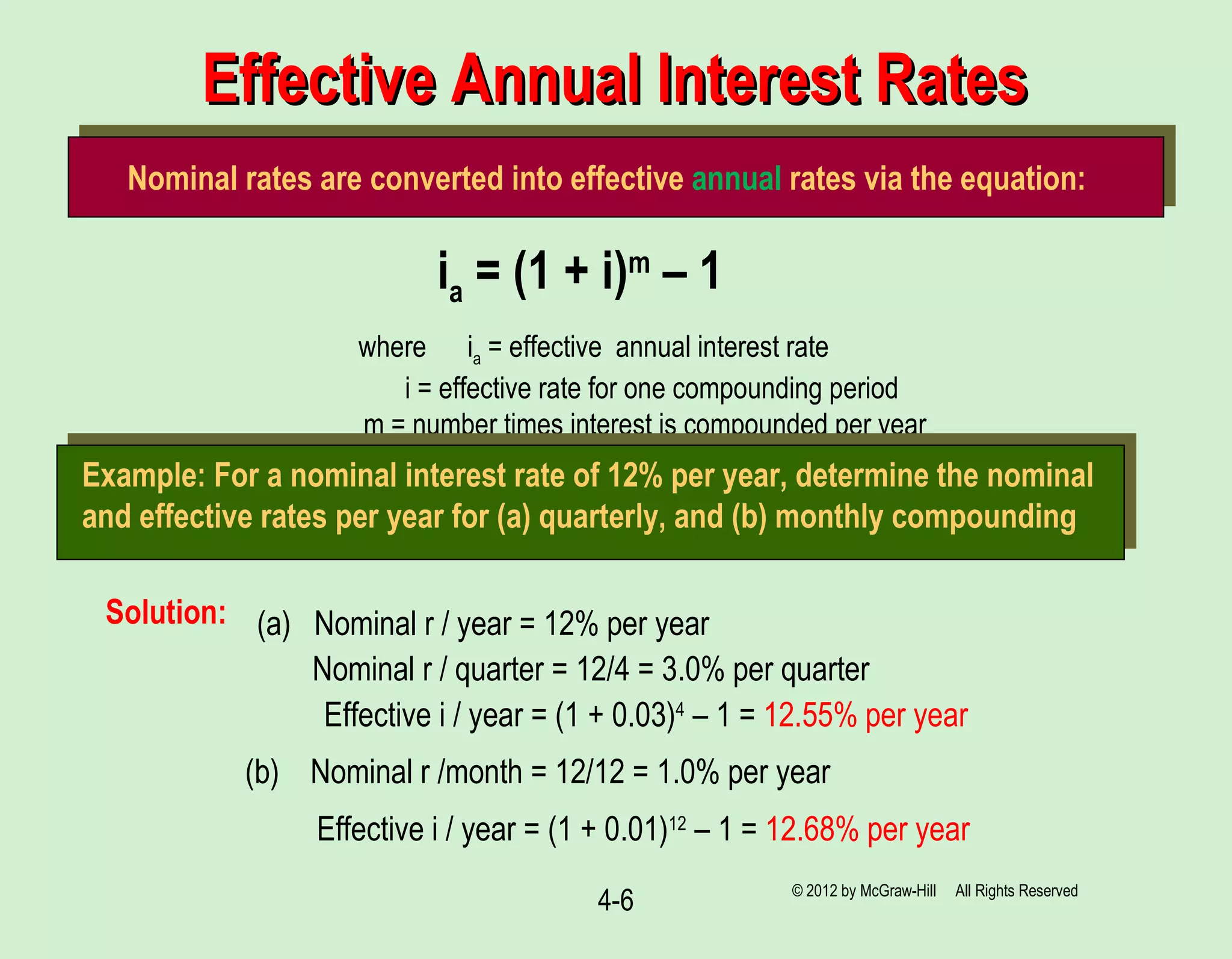 Chapter 4 nominal & effective interest rates | PPT