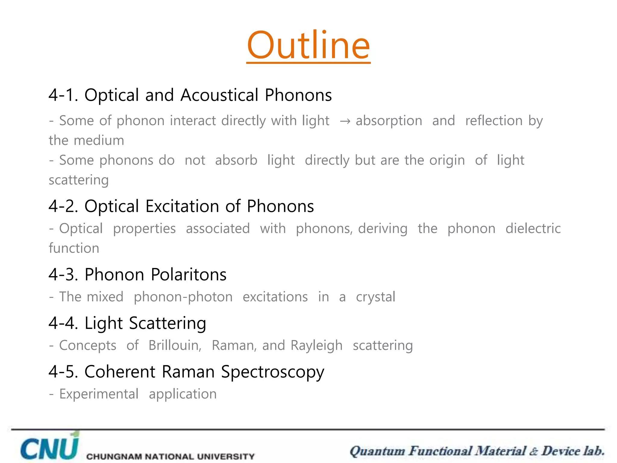 Chapter 4 optical properties of phonons | PPTX