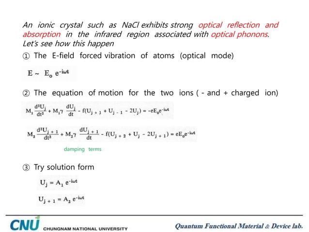 Chapter 4 optical properties of phonons | PPTX | Chemistry | Science