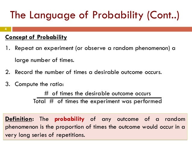 Chapter 4 part1-Probability Model