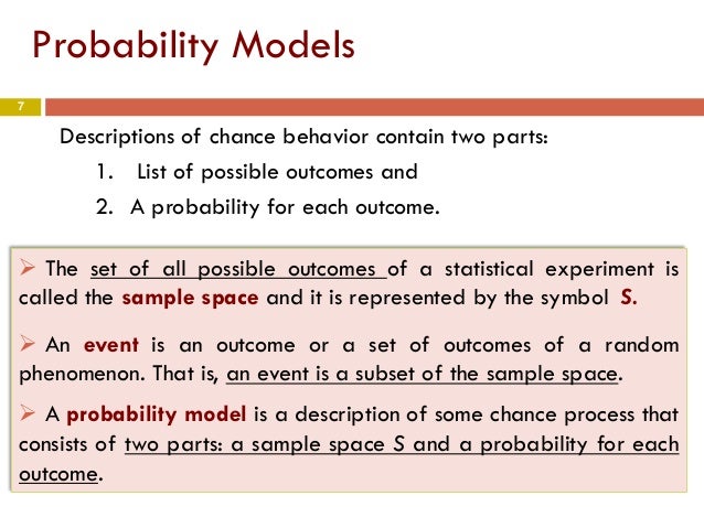 Chapter 4 part1-Probability Model