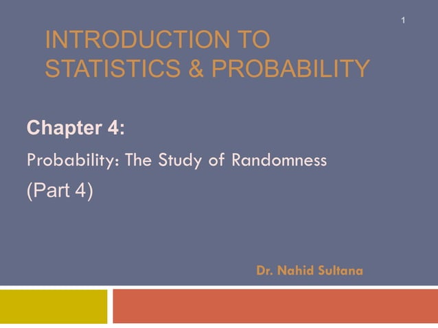 Chapter 4 part4- General Probability Rules | PPT | Free Download