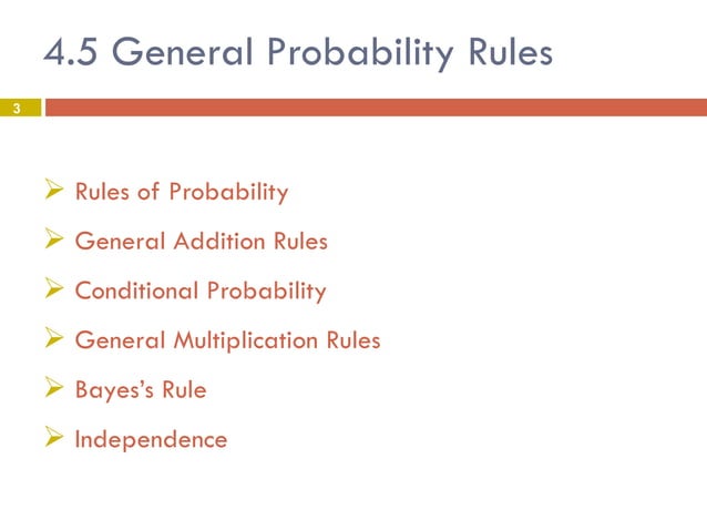 Chapter 4 part4- General Probability Rules | PPT