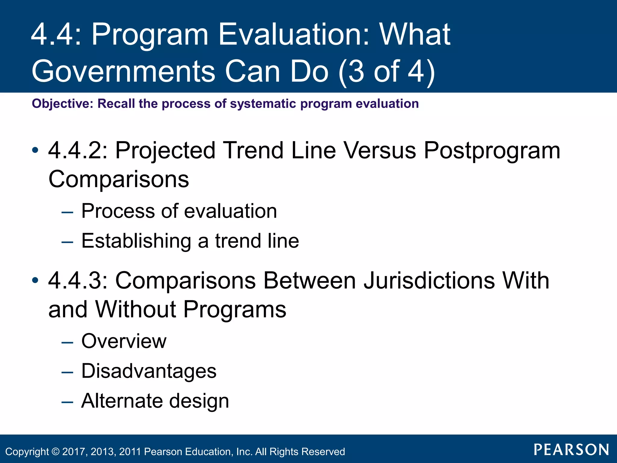 Chapter 4 policy evaluation (dye) | PPTX