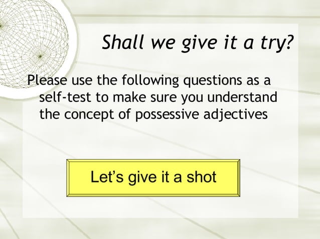 Chapter4 - Possessive Adjectives | PPT