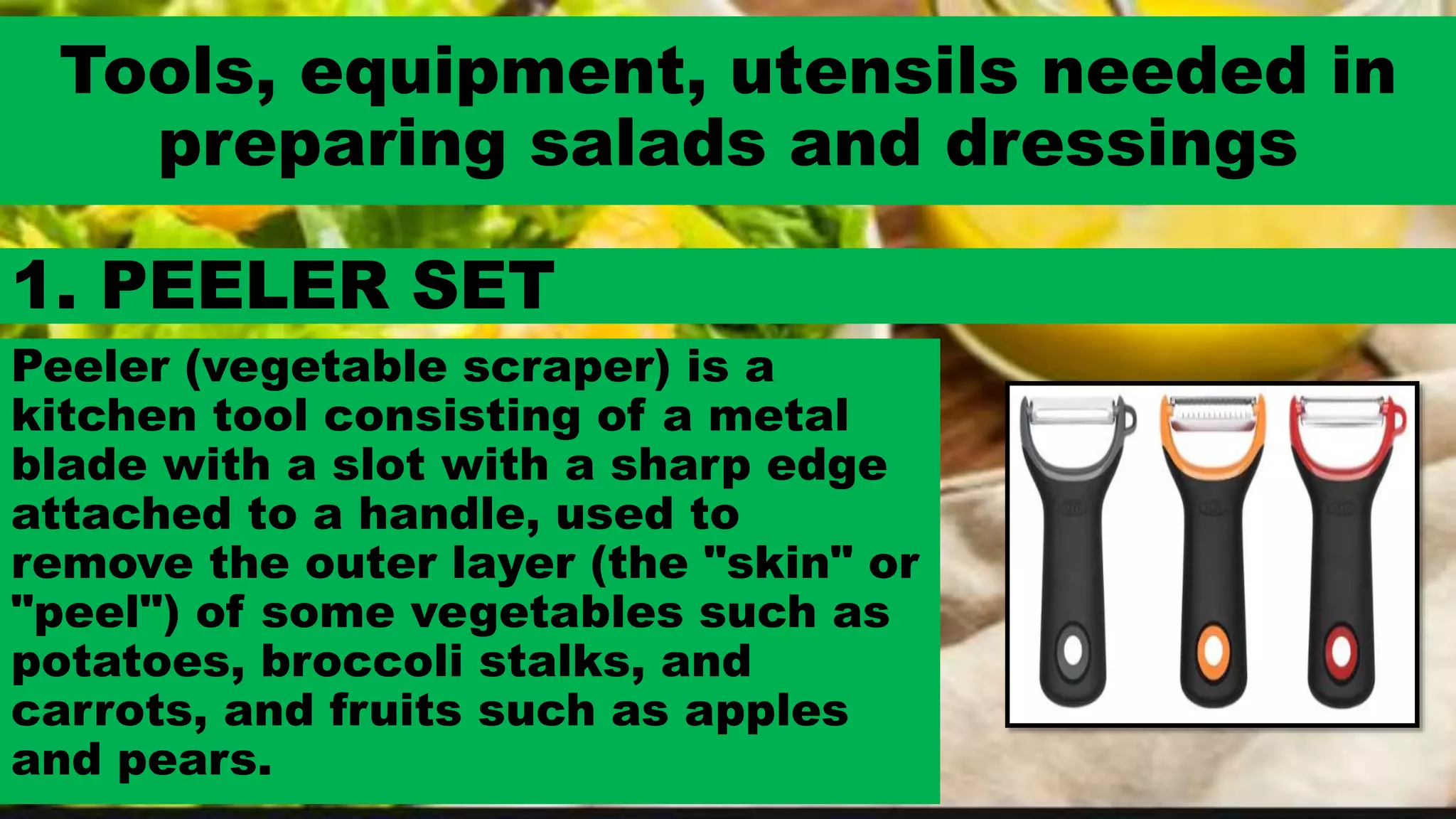 Chapter 4 prepare salads and dressing ppt | PPTX