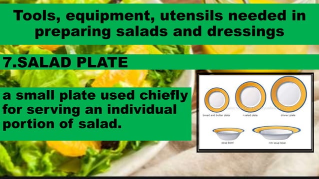 Chapter 4 prepare salads and dressing ppt | PPTX