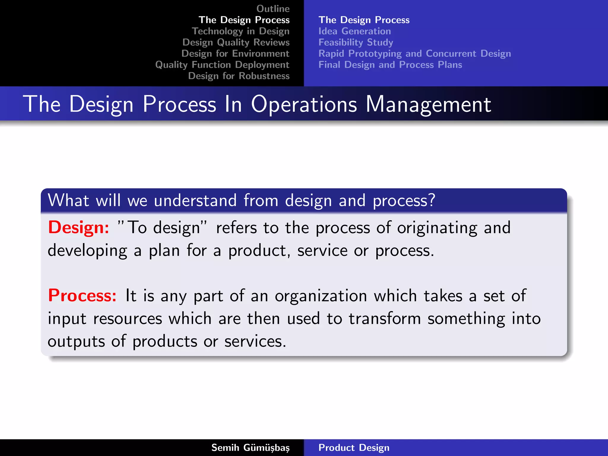 Product Design in Operations Management | PDF