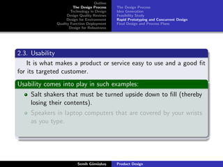 Product Design in Operations Management | PDF