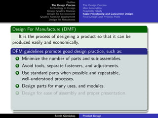 Product Design in Operations Management | PDF