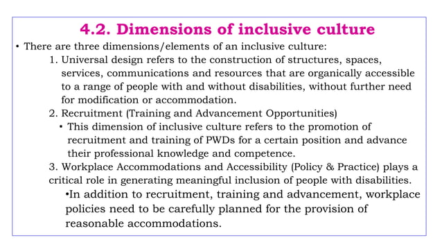 Chapter 4 - Promoting Inclusive Culture.ppt | Special Needs Kids ...