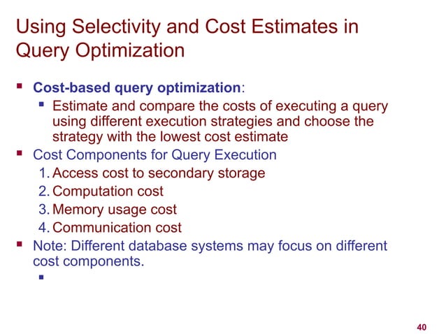 Chapter 4 - Query Processing and Optimization.pptx