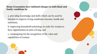 Chapter 4 - Role of Home Economics in National Development.pptx