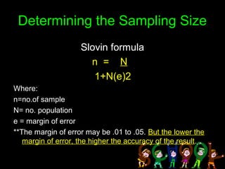 Chapter 4 sampling procedure | PPT