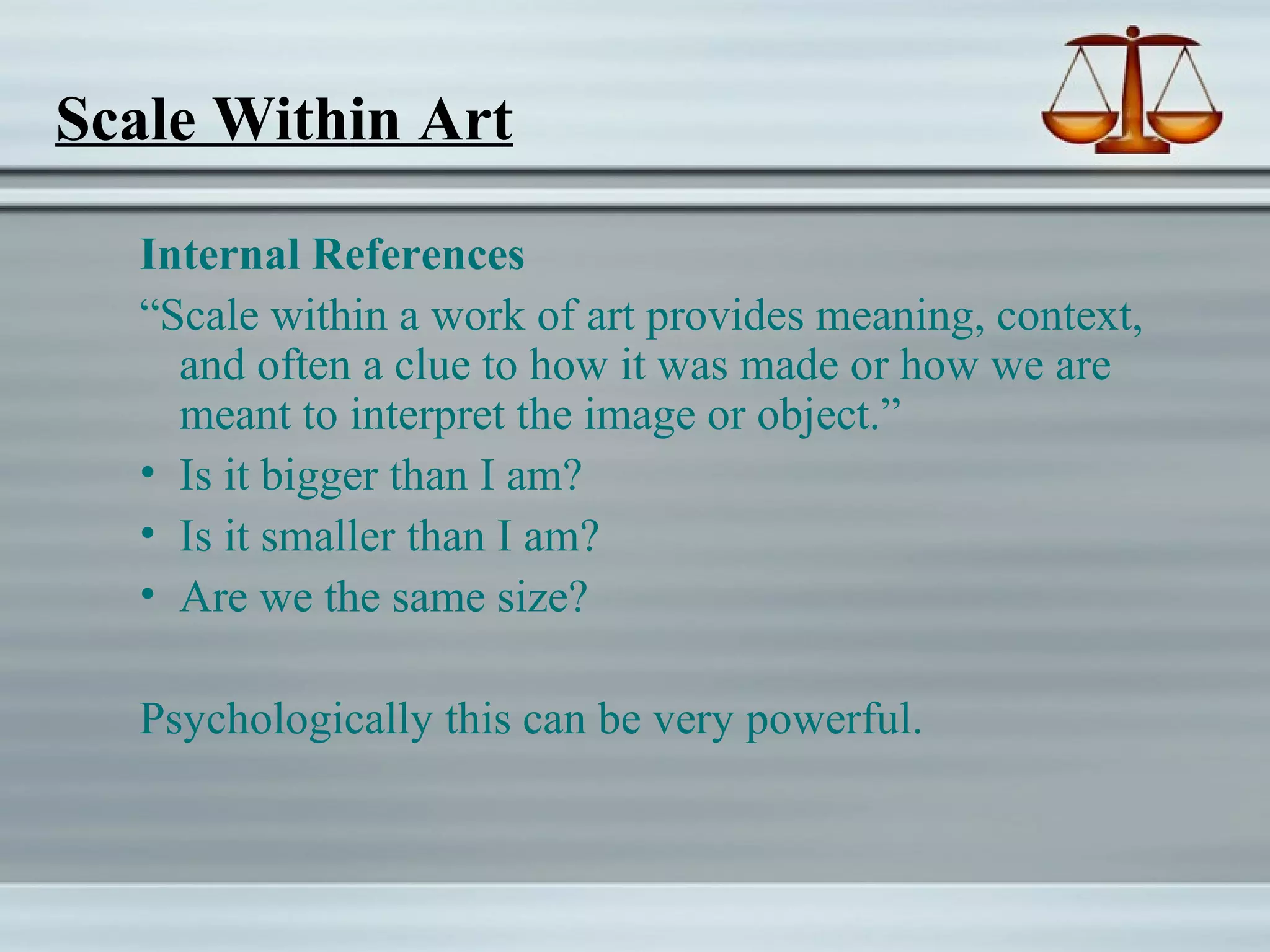 Chapter 4 scale and proportion | PPT