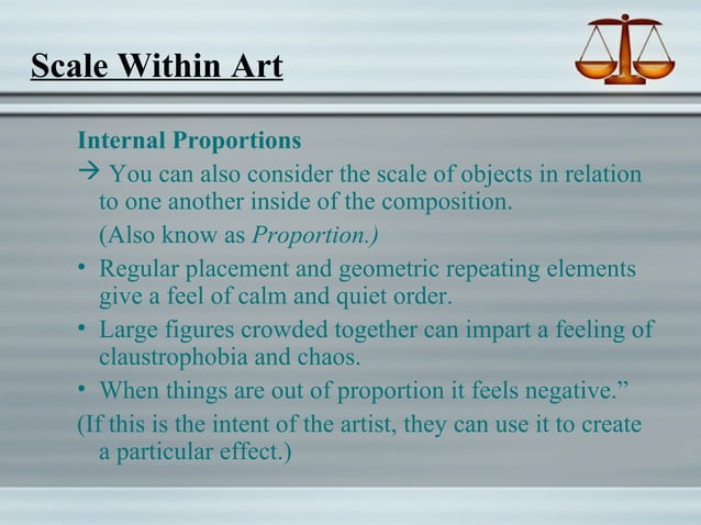 Chapter 4 scale and proportion | PPT | Arts and Crafts | Hobbies ...