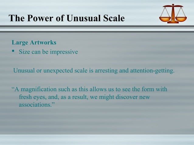 Chapter 4 scale and proportion | PPT | Arts and Crafts | Hobbies ...