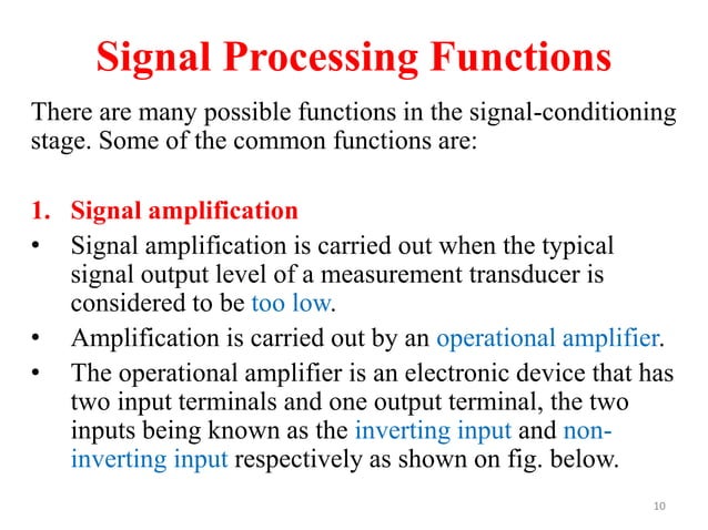 Title:- Signal Conditioning | PPTX