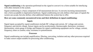 CHapter 4 -Signal Conditioning.pptxyyhhhj | PPTX